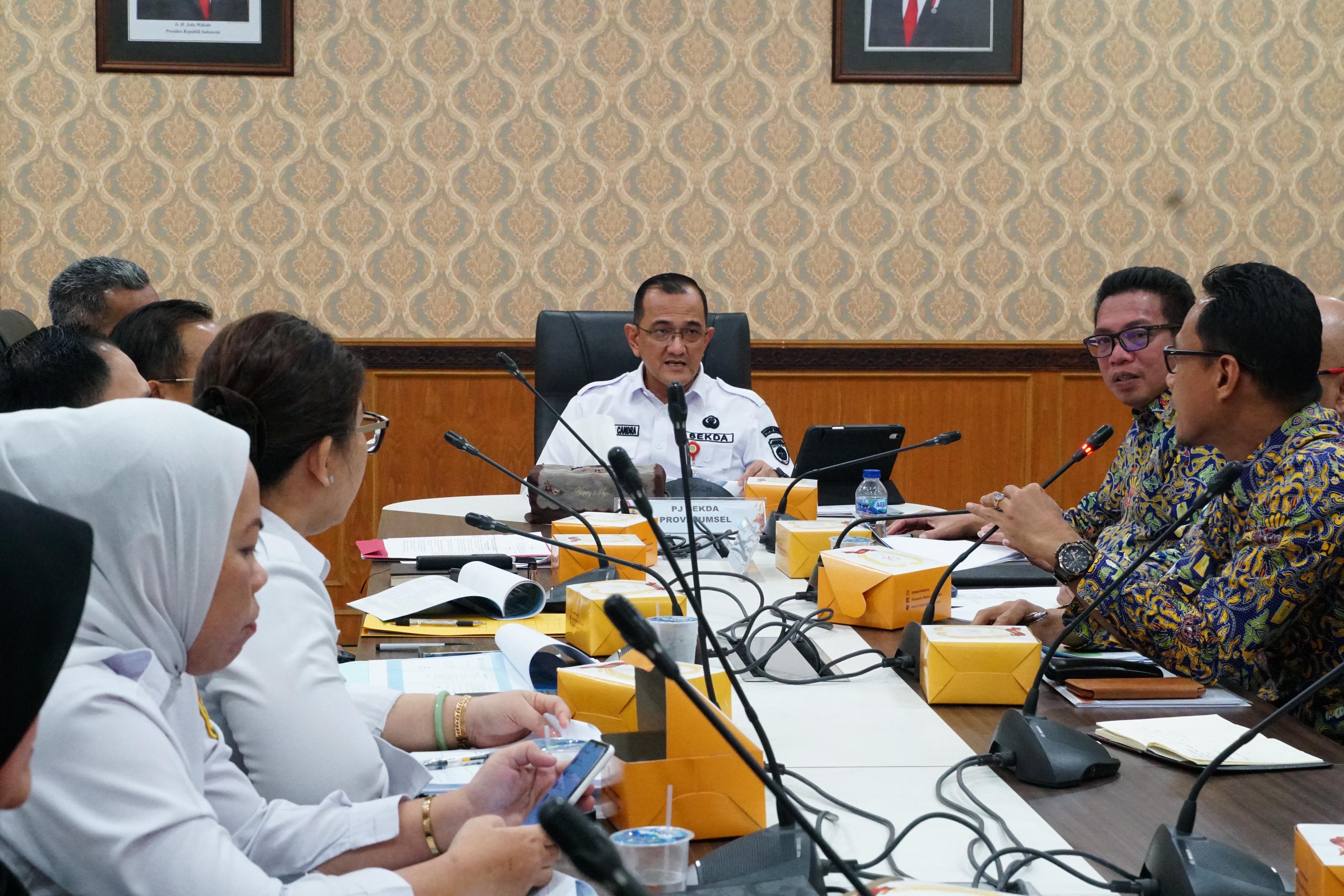 Sekda Sumsel Pimpin Rapat Pembahasan Permasalahan Pengadaan Tanah Untuk PSN Di Lingkungan BBWS ...